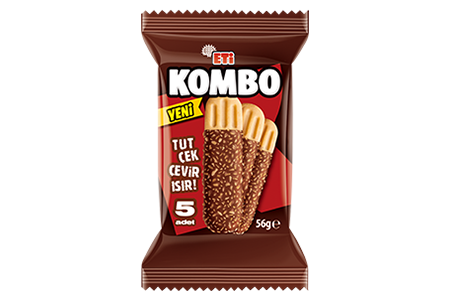 Kombo Bite Size Milk Chocolate and Roasted Coconut Coated Biscuit
